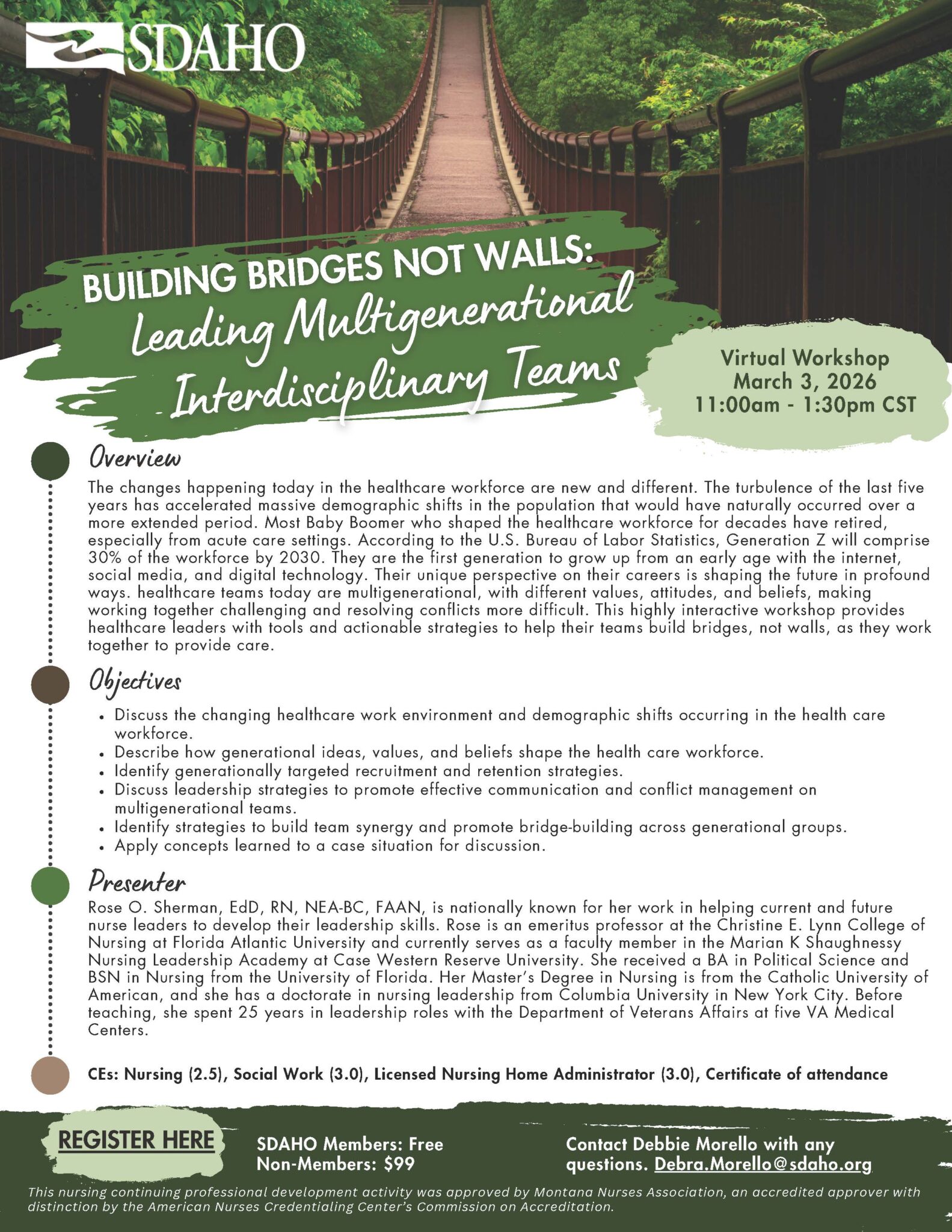 Building Bridges Not Walls: Leading Multigenerational Interdisciplinary ...