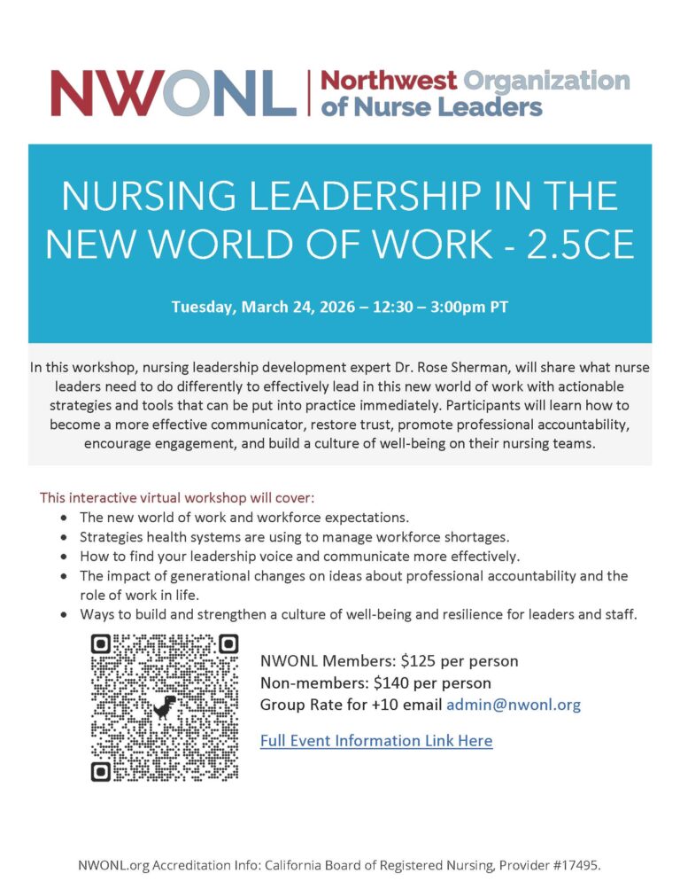 Nursing Leadership in the New World of Work - March 24th Workshop ...